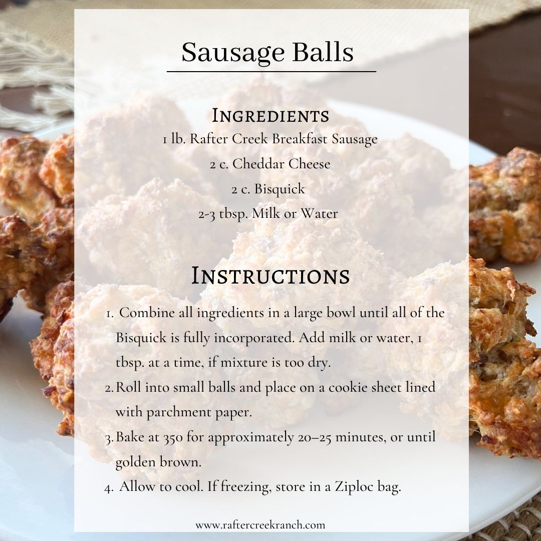 Sausage Balls – Rafter Creek Ranch